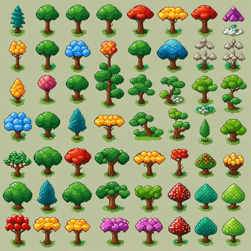 Pixelart 2d 64x64px Game Asset Tree by Cristiantllotllo2424 ...