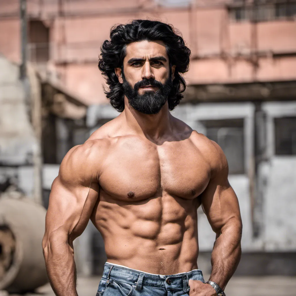 A Modern Iranian Man With Black By Sitkiiiu