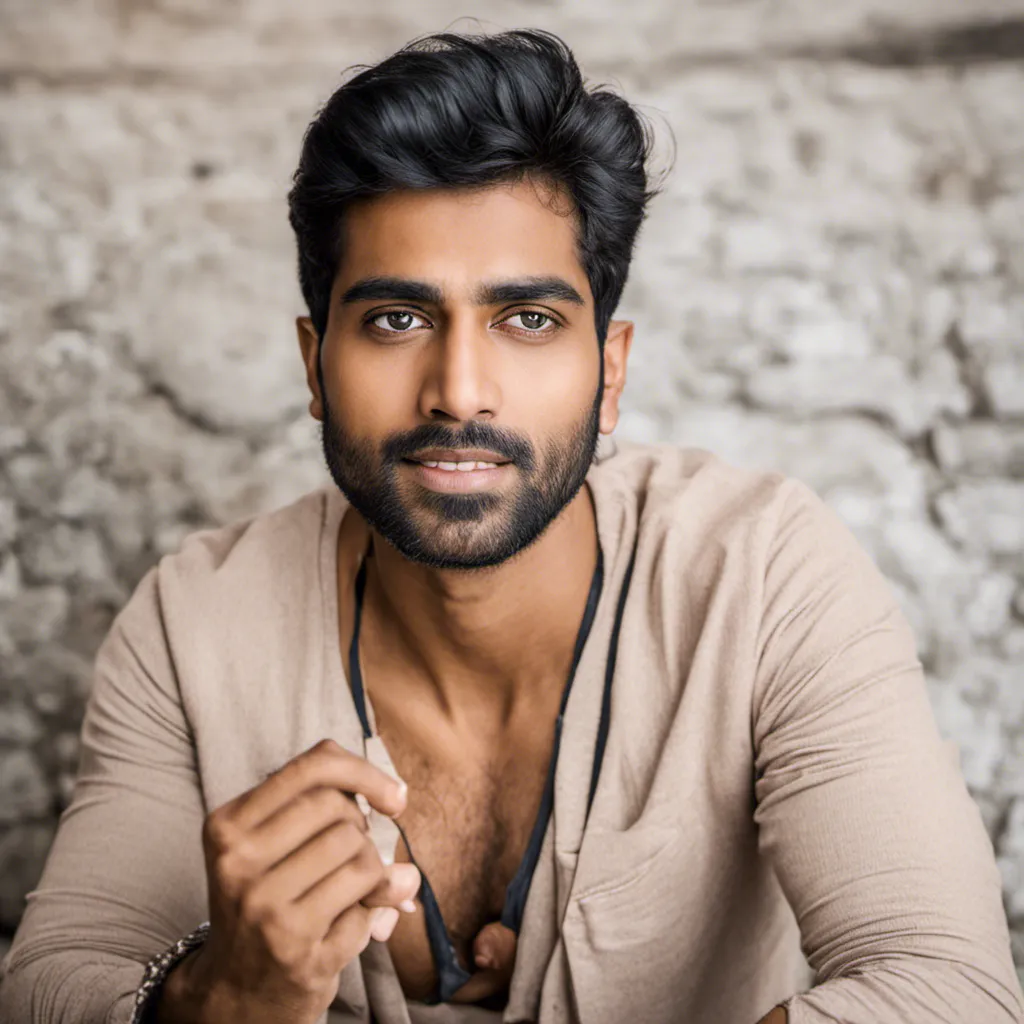 A Modern Iranian Man With Black By Sitkiiiu